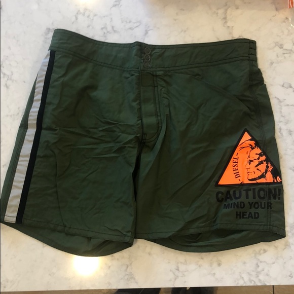 Diesel | Swim | Diesel Green Bathing Suit | Poshmark